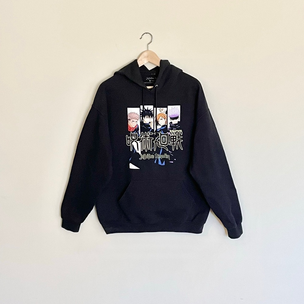 Jujutsu Kaisen First Years Gojo & Group Graphic Black… - Gem